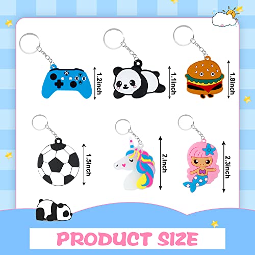 Stondino 62Pcs Video Game Party Favors Key Chains Bulk Keychains for Kids Party Favors Keyrings Bulk Mini Keychain for Classroom Prizes Kids Birthday Party Favor Gift Kids Goodie Bag Stuffers