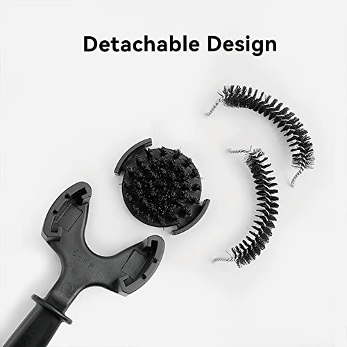 watchget Espresso Coffee Machine Cleaning Brush Espresso Group Head Cleaning Brush Detachable 360°Nylon Bristles Espresso Machine Cleaning Tool V2 58mm