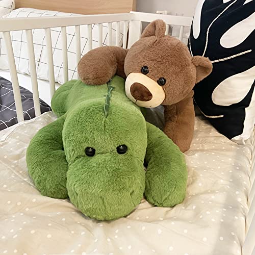 Mewkou 3.5 LB Dinosaur Weighted Stuffed Animals, 24 Inch Weighted Plush Animals Dino Plush Throw Pillow, Super Soft Cartoon Hugging Toy Gifts for Bedding