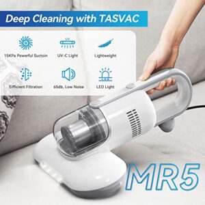 TASVAC Bed Vaccum Cleaner, Mattress Vacuum, Corded 2-in-1 Handheld Vacuum for Bed with 15Kpa Strong Suction and Low Noise, Vacuum of Bed Mattress Sofas, Pet Hair and Carpets