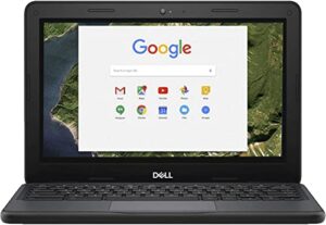 dell chromebook 11 5190 intel celeron n3350 x2 1.1ghz 4gb 64gb 11.6in, black (renewed)