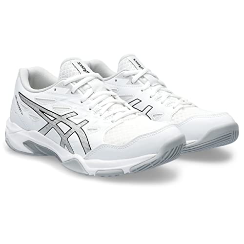 ASICS Women's Gel-Rocket 11 Volleyball Shoes, 7.5, White/Pure Silver