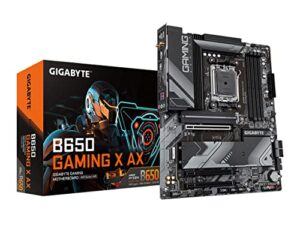 gigabyte b650 gaming x ax (am5/ lga 1718/ amd/ b650/ atx/ 5-year warranty/ ddr5/ pcie 4.0 m.2/ pcie 4.0/ usb 3.2 gen2x2 type-c/amd wi-fi 6e/ realtek 2.5gbe lan/motherboard)