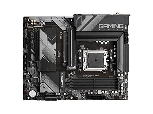 GIGABYTE B650 Gaming X AX (AM5/ LGA 1718/ AMD/ B650/ ATX/ 5-Year Warranty/ DDR5/ PCIe 4.0 M.2/ PCIe 4.0/ USB 3.2 Gen2x2 Type-C/AMD Wi-Fi 6E/ Realtek 2.5GbE LAN/Motherboard)