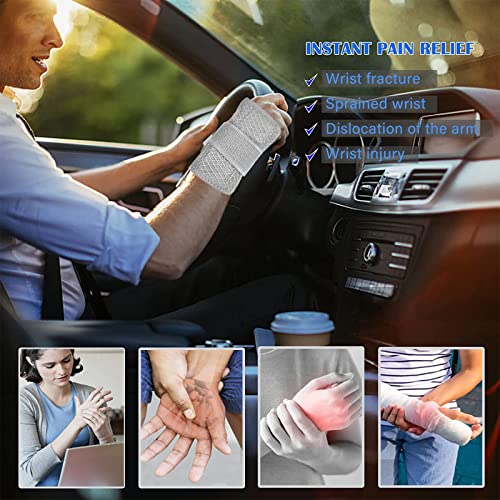 Cinlitek Wrist Brace Carpal Tunnel Pain Relief,Support Removable Metal Splint, Night Sleep Splint Wrist Brace Support,Adjustable Wrist Support Splint for Tendonitis, Arthritis, Sprains,Wrist Pain,Sport Injuries-Left Wrist Brace(M)