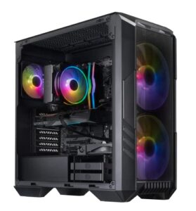 cooler master haf 5 pro high performance gaming pc - intel i5 12400f - nvidia geforce rtx 3060 - 16gb ddr4 3200mhz - 1tb m.2 nvme ssd – wifi - windows 11 - desktop computer,black