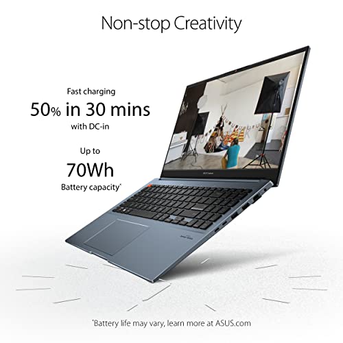 ASUS VivoBook Pro 16 Laptop, 16” Display, Intel Core i9-13900H CPU, NVIDIA® GeForce® RTX™ 4060 GPU, 16GB RAM, 512GB SSD, Windows 11 Home, Quiet Blue, K6602VV-DS94