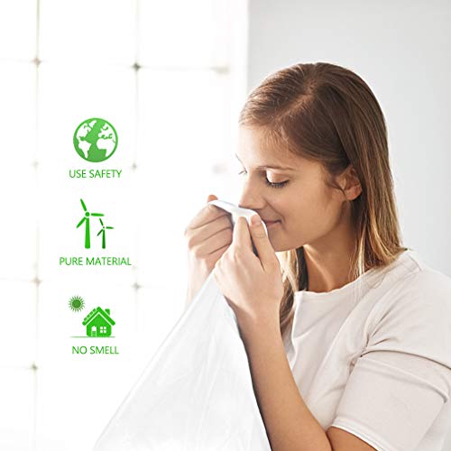 1.5 Gallon 100 Counts Strong Trash Bags Garbage Bags by Teivio, Bathroom Trash Can Bin Liners, Small Plastic Bags for home office kitchen, Clear