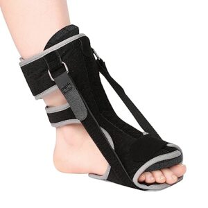 hoomtree plantar fasciitis night splint,adjustable foot orthotic brace,foot brace with support plate,day&night foot drop brace support for plantar fasciitis achilles tendonitis heel spurs pain relief