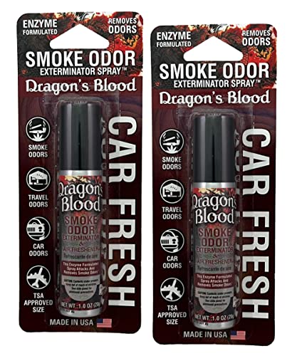 Smoke Odor Exterminator Air Fresh Spray - Your Ultimate Solution for Smoke and Household Odor Elimination - 1 oz Spray (Dragon's Blood, 2 Packs)