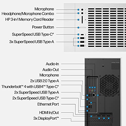 HP Envy Gaming Tower Desktop, 12th Gen Intel 16-Core i9-12900 up to 5.1GHz, 64GB DDR4 RAM, 2TB PCIe SSD, GeForce RTX 3070 8GB GDDR6, WiFi 6, Bluetooth, Windows 11 Home, BROAG Extension Cable