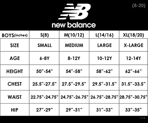 New Balance Boys' Active Shorts Set - 4 Piece Short Sleeve T-Shirt and Gym Shorts (8-20), Size 10, Sky/White