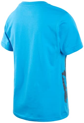 New Balance Boys' Active Shorts Set - 4 Piece Short Sleeve T-Shirt and Gym Shorts (8-20), Size 10, Sky/White