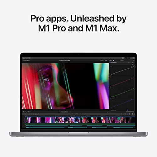 2021 Apple MacBook Pro with Apple M1 Pro Chip (14-inch, 32GB RAM, 512GB SSD Storage) Space Gray (Renewed)