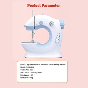 Mini Sewing Machine for Beginners and Kids 2 Speeds Double Thread With Needle and Thread Set, Upgraded Household Portable Multifunctional Adjustable Stitches Machine