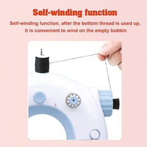 Mini Sewing Machine for Beginners and Kids 2 Speeds Double Thread With Needle and Thread Set, Upgraded Household Portable Multifunctional Adjustable Stitches Machine