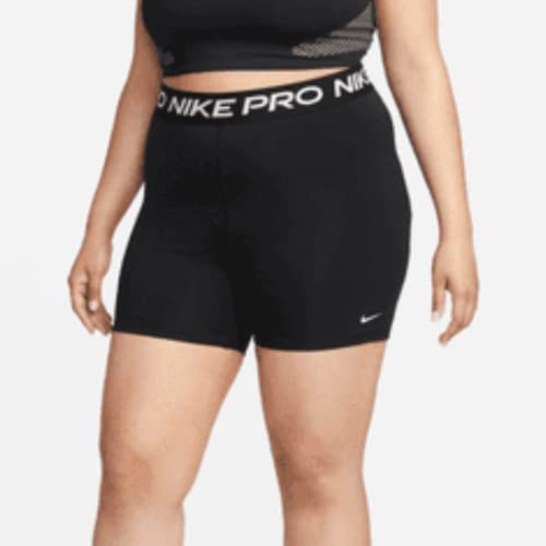 Nike Pro 365 Women's 5" Shorts (Plus Size), Black/White, 1X