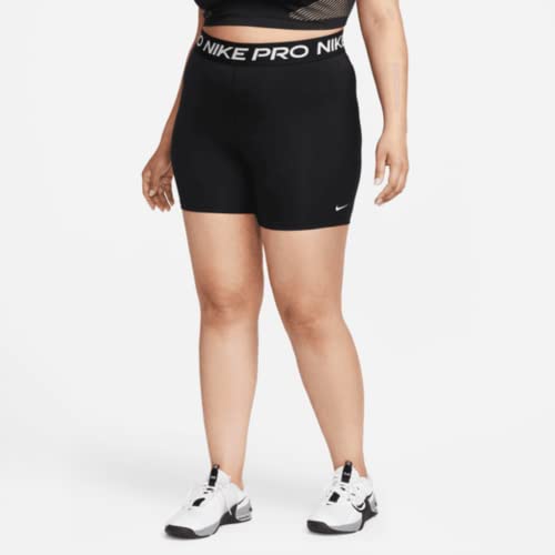 Nike Pro 365 Women's 5" Shorts (Plus Size), Black/White, 1X