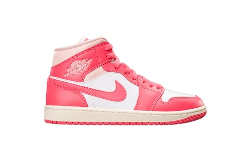 Jordan 1 Mid Women White/Sea Coral-Atmosphere BQ6472-186 7