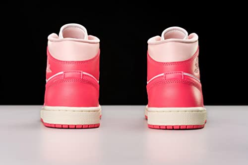 Jordan 1 Mid Women White/Sea Coral-Atmosphere BQ6472-186 7