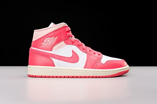 Jordan 1 Mid Women White/Sea Coral-Atmosphere BQ6472-186 7