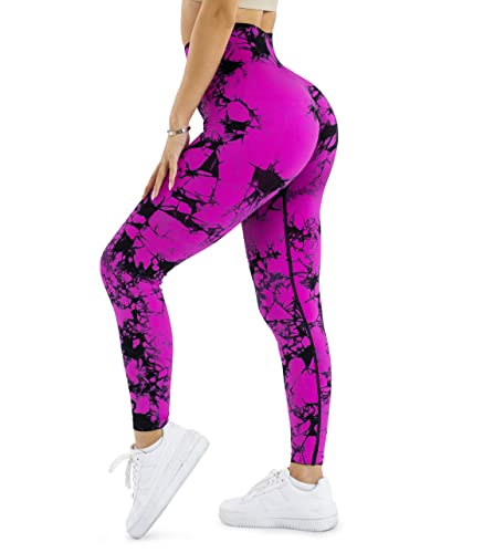 A AGROSTE Women Scrunch Butt Lifting Leggings High Waisted Workout Gym Yoga Pants Seamless Compression Booty Tights