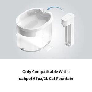 uahpet Replacement Pump for Wireless & Battery Operated Cat Water Fountain 67oz/2L Automatic Pet Water Fountain Cat Water Dispenser