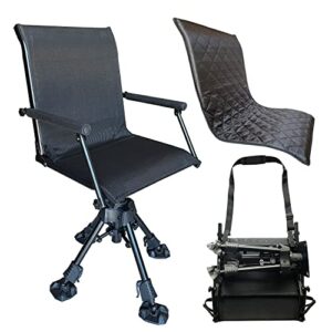 CROSS MARS Ground See Through Hunting Blind & Swivel Hunting Chair