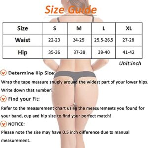 LEITNIAS Seamless Thongs Underwear for Women Breathable Stretch V-waist Panties Invisible No Show Thongs 6 Pack S-XL