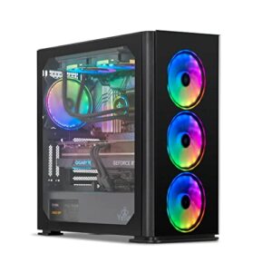 yeyian yari aio cooled gaming desktop - ryzen 7 7700x 5.40 ghz, 16gb ddr5 5600mhz ram, 1tb nvme ssd, nvidia geforce rtx 4070 12 gb gddr6x graphics, vr ready, usb-c, windows 11 home