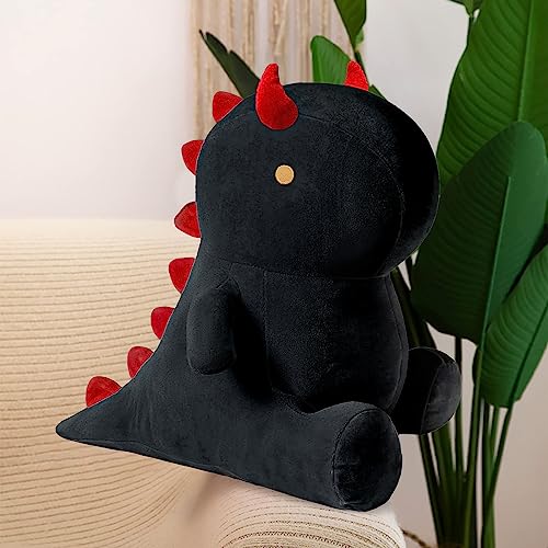 Ditucu Cute Dinosaur Stuffed Animals Toys Plush Dolls Super Soft Dino Plushie Birthday Gifts for Kids Girls Boys Black 12 inch