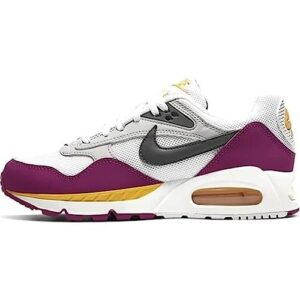 nike women's air max correlate shoes, white/dark grey-university gold-rave pink, size 7