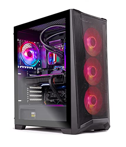 Skytech Chronos Gaming PC Desktop – Intel Core i7 13700K 3.4 GHz, NVIDIA RTX 4070, 1TB NVME SSD, 32GB DDR5 RAM RGB, 750W Gold PSU, 360mm AIO, 11AC Wi-Fi, Windows 11 Home 64-bit,Black