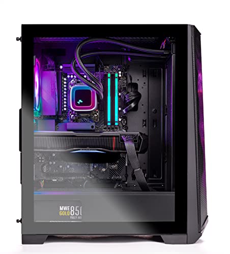 Skytech Chronos Gaming PC Desktop – Intel Core i7 13700K 3.4 GHz, NVIDIA RTX 4070, 1TB NVME SSD, 32GB DDR5 RAM RGB, 750W Gold PSU, 360mm AIO, 11AC Wi-Fi, Windows 11 Home 64-bit,Black