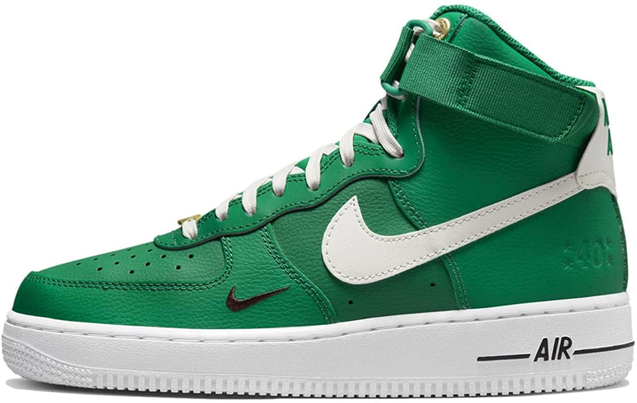 Nike Women's Air Force 1 '07 Mid Shoes, Malachite/Brown Basalt/Sail, 7