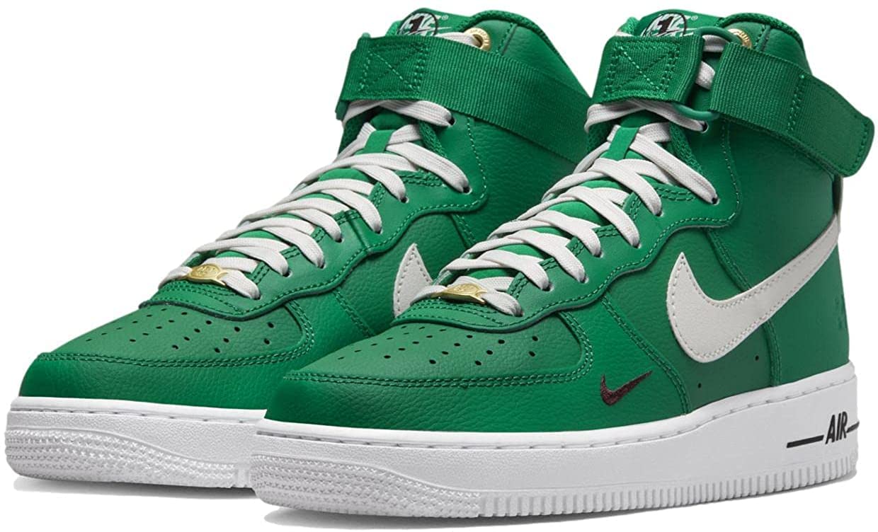 Nike Women's Air Force 1 '07 Mid Shoes, Malachite/Brown Basalt/Sail, 7