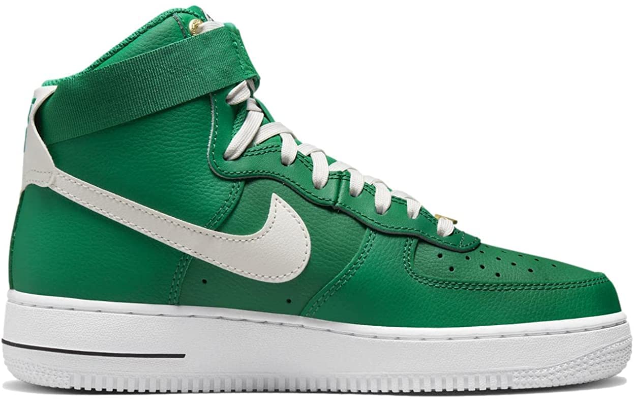 Nike Women's Air Force 1 '07 Mid Shoes, Malachite/Brown Basalt/Sail, 7