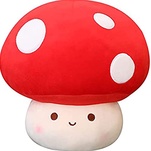 WeBingo Mushroom Plush, 9 Inch Mushroom Plush Pillow, Cute Mushroom Plush, Mushroom Stuffed Animals, Plush Toy Pillows, Mushroom Stuffed Pillow Room Decor Gift for Kids Adults