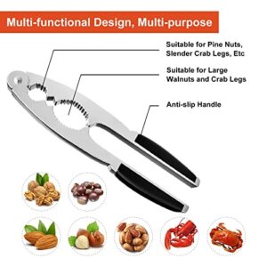 YJYJHOPE Pecan Nut Cracker, Nut Crackers for All Nuts, Seafood Plier Set, Stainless Steel Seafood/Nut Biscuit Tool Set, Premium Lobster Biscuits and 4 Seafood Choices, Lobster Crackers