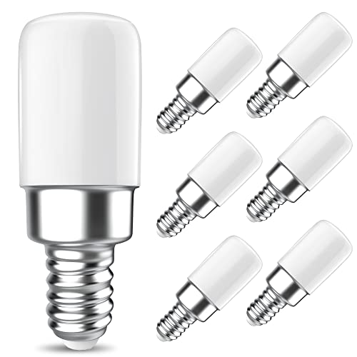 PURSNIC C7 LED Bulb, 15 Watt Light Bulbs Equivalent(1.5W), Daylight White 5000K, S6 Mini LED Bulb E12 Candelabra Bulb, Small Light for Salt Lamp Bulbs, LED Night Light Bulbs for Bedroom, 6 Pack