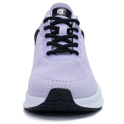 Women's Running Shoes Air Tennis Athletic Fashion Sneakers Lightweight Walking Gym Jogging Sport Workout Shoes Blackpurple US 8.5