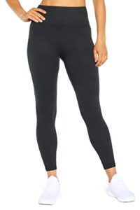 balance collection womens standard basic 25" tummy control legging, black, x-large