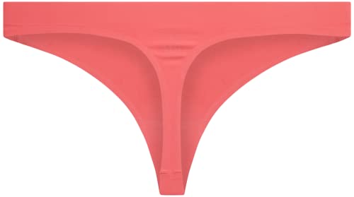 Reebok Women?s Underwear ? Stretch Performance Thong (3 Pack), Size Medium, Coral/Grey/Black