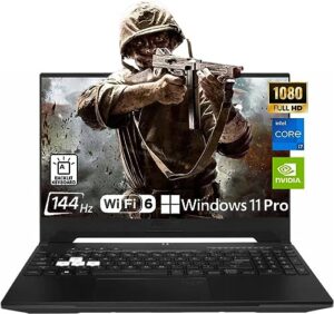 asus tuf dash gaming laptop, 15.6" fhd 144hz, intel core i7-12650h, windows 11 pro, 16gb ram, 1tb ssd, geforce rtx 3070, wifi 6, thunderbolt 4, backlit keyboard, rj-45, type-c, durlyfish