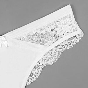 Banamic Women Floral Lace G-String Thong Panties Sexy T Back Stertchy Panties