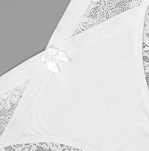 Banamic Women Floral Lace G-String Thong Panties Sexy T Back Stertchy Panties