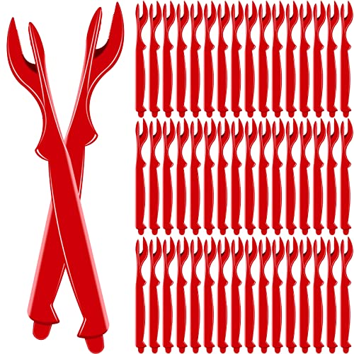 50Pcs Crab Legs Crackers - Crackers Picks Tools Set for Lobster, Crab, Crawfish, Prawns, Shrimp, Easy Opener Shellfish Picks Knife, Seafood Tools with Bag