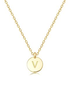 middlux v necklace, gold initial necklace, personalized gifts for girls, best friends necklace, girls initial necklace, name necklace personalized for women, sister necklaces