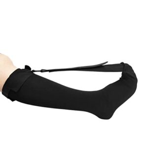 calf foot stretcher for plantar fasciitis relief heel spurs foot drop achilles tendonitis hamstring, adjustable plantar fasciitis night splint foot brace up support sleeve postural corrector stretch sock for women men