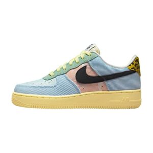 nike women's air force 1 '07 shoes, celestine blue/off noir, 9